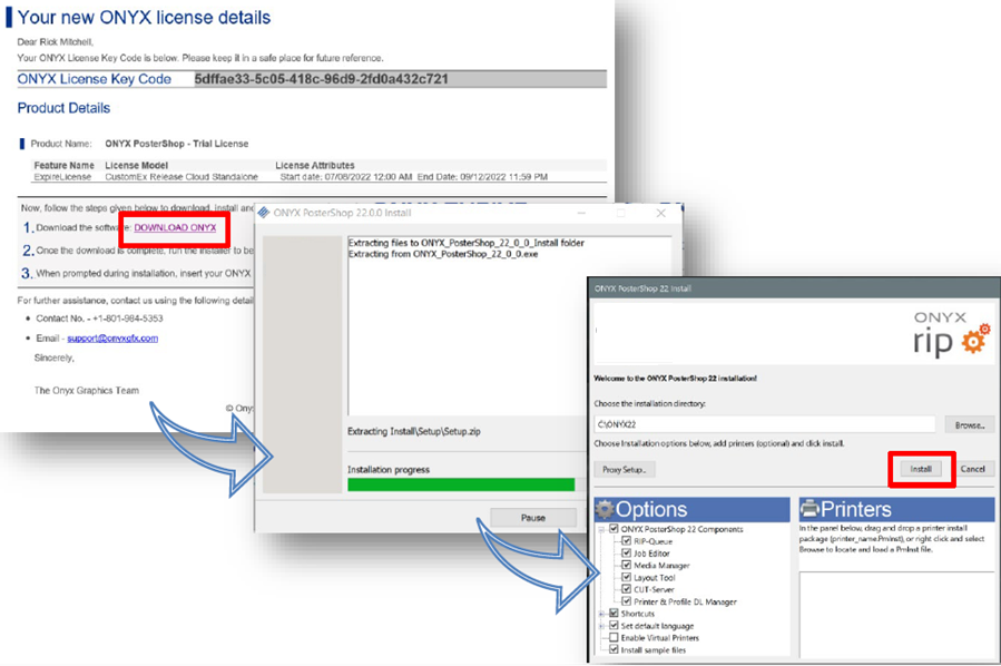 Soft License Activation and Trial Activation – Onyx SupportCenter